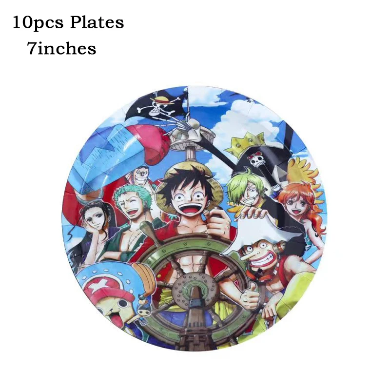 ONE PIECE Theme Kids Birthday Party Disposable Tableware | One piece ...
