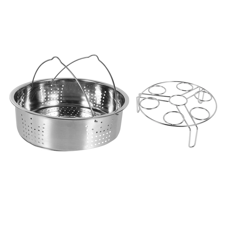 Steamer-Basket-with-Egg-Steamer-Rack-for-Instant-and-Pressure-Cooker ...