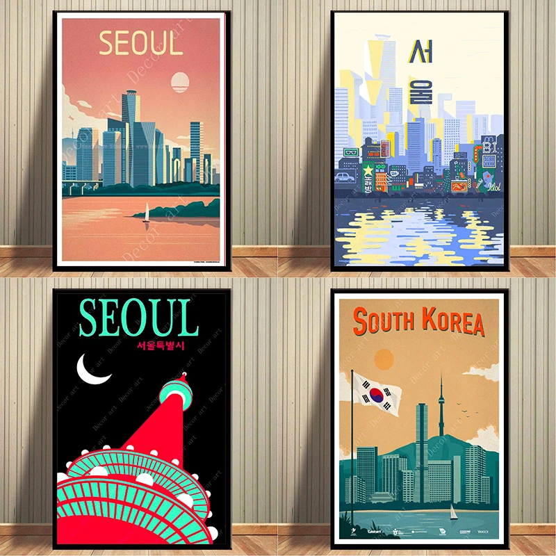 South Korea Decoration | South Korea Painting | Wall Stickers | Korea ...