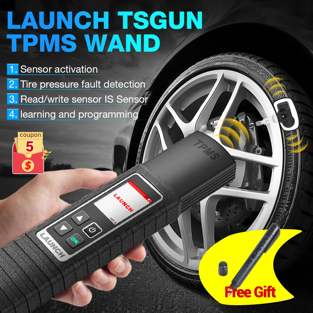 Launch X431 Tsgun Tpms Tire Pressure Detector Handheld X-431 Tsgun ...