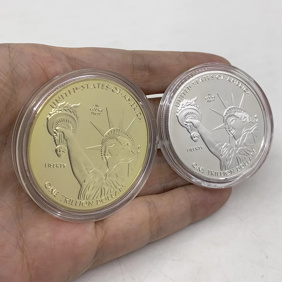 Statue Of Liberty Commemorative Coin One Trillion Dollar Usa 999/1000 ...