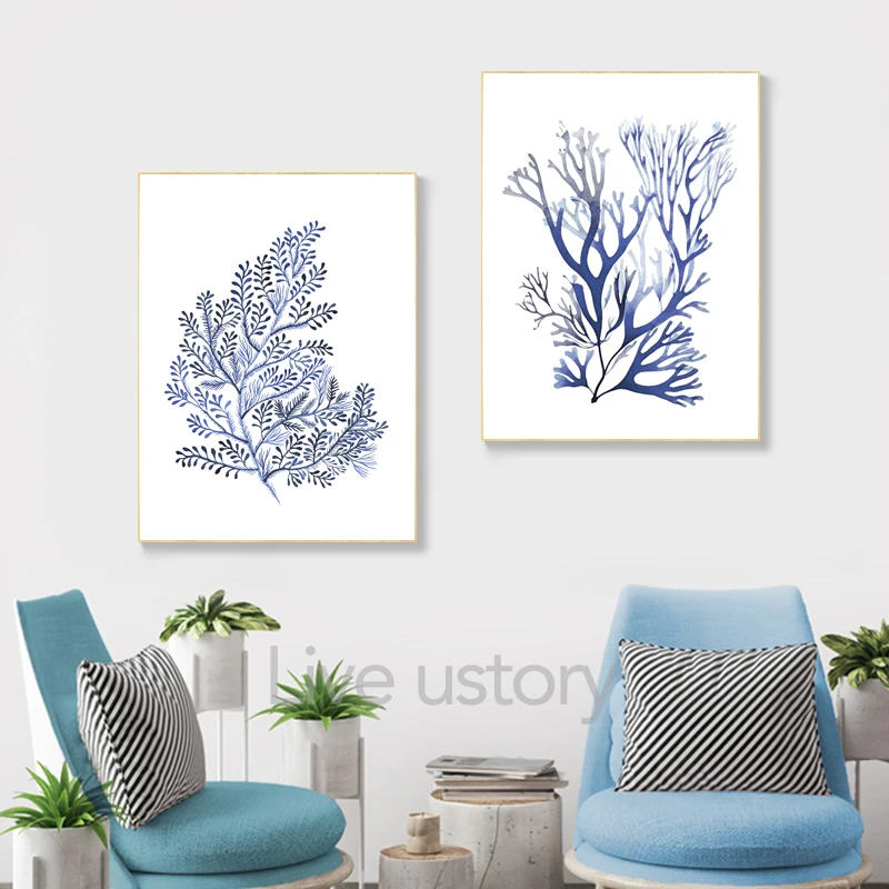 Ink Original Painting INDIGO DAY DREAMS Handmade Indigo Ink Painting ...