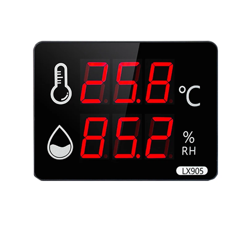 Digital-Thermometer-Room-Hygrometer-With-LED-Screen-Display-Temperature ...