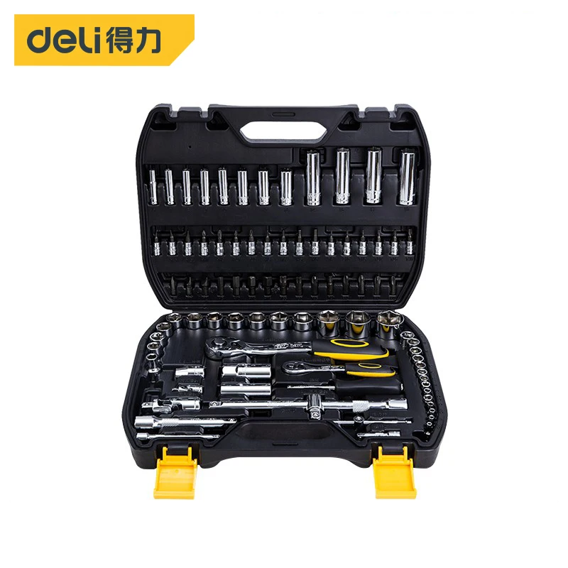 deli-Car-Repair-Tool-86pcs-Socket-Set-Car-Repair-Tool-Ratchet-Torque ...