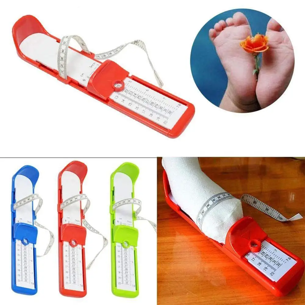 3 Colors Baby Foot Ruler Kids Foot Length Measuring Fittings Shoes ...