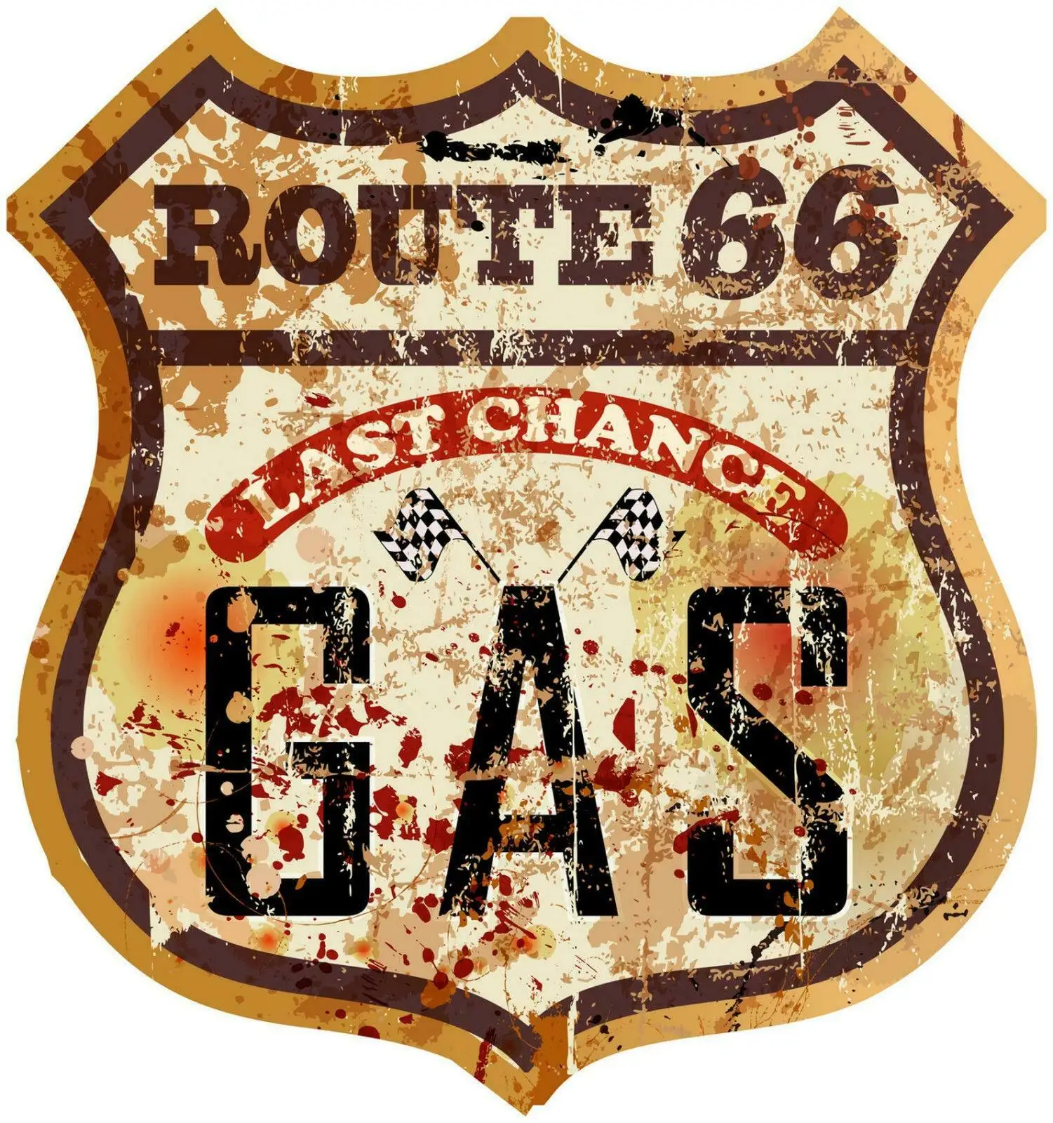 Hot-Sell-Retro-Aufkleber-Route-66-Old-School-Motorcycles-Sticker-Race ...
