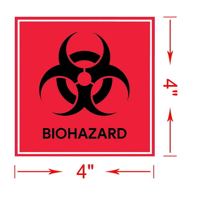 Biohazard Stickers Signs Hazardous Materials Warning Label Stickers ...