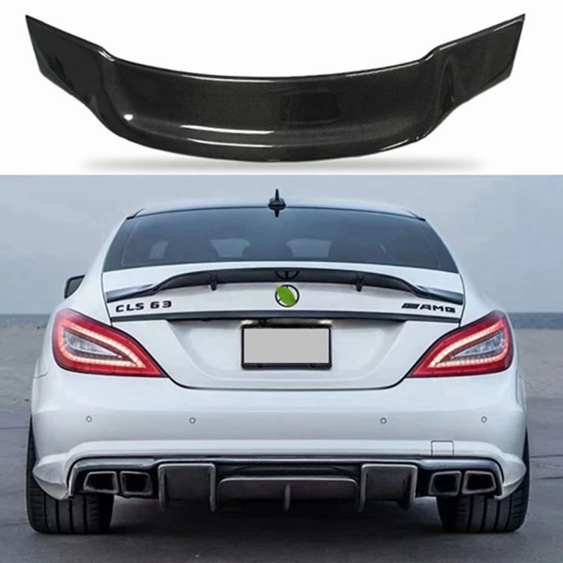 For Mercedes Cls Class W218 Spoiler Carbon Fiber Rear Trunk Spoiler For Mercedes Cls Class W218 Spoiler Carbon Fiber Rear Trunk Spoiler