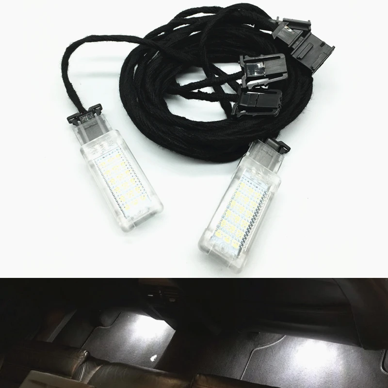 Car Rear LED Footwell Light Lamp Upgrade For Golf MK5 6 MK6 Jetta ...