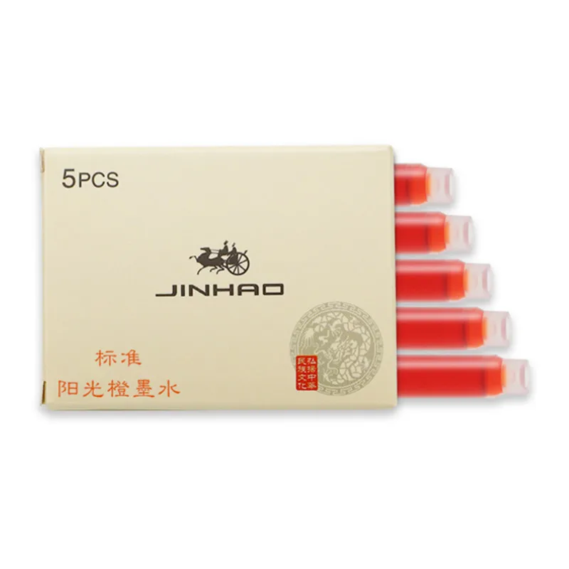 Jinhao 5pcs Multicolor Ink Cartridge Refill Fountain Pen Office School ...