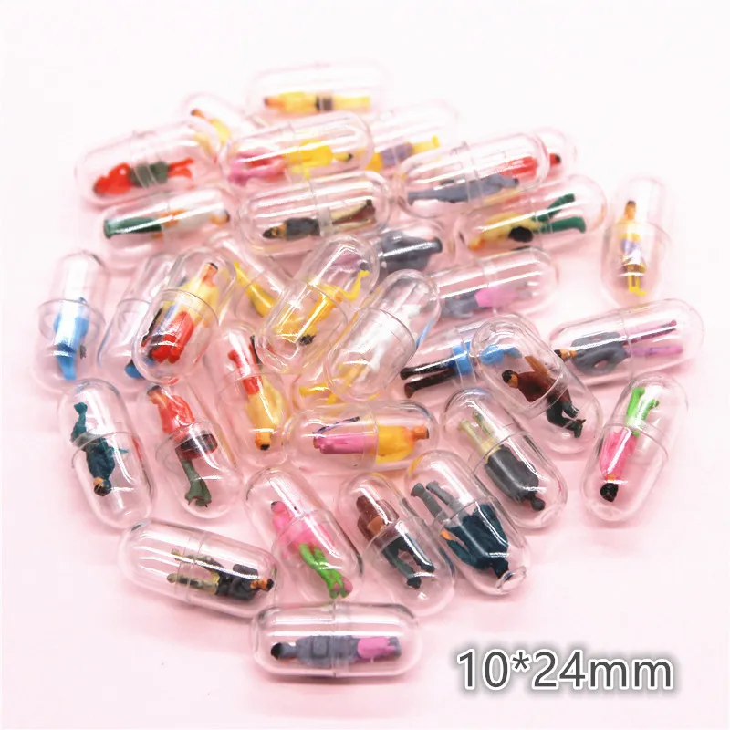 20pcs Mix Random Funny Handmade Cute Capsules Colorful Humanoid Inside ...