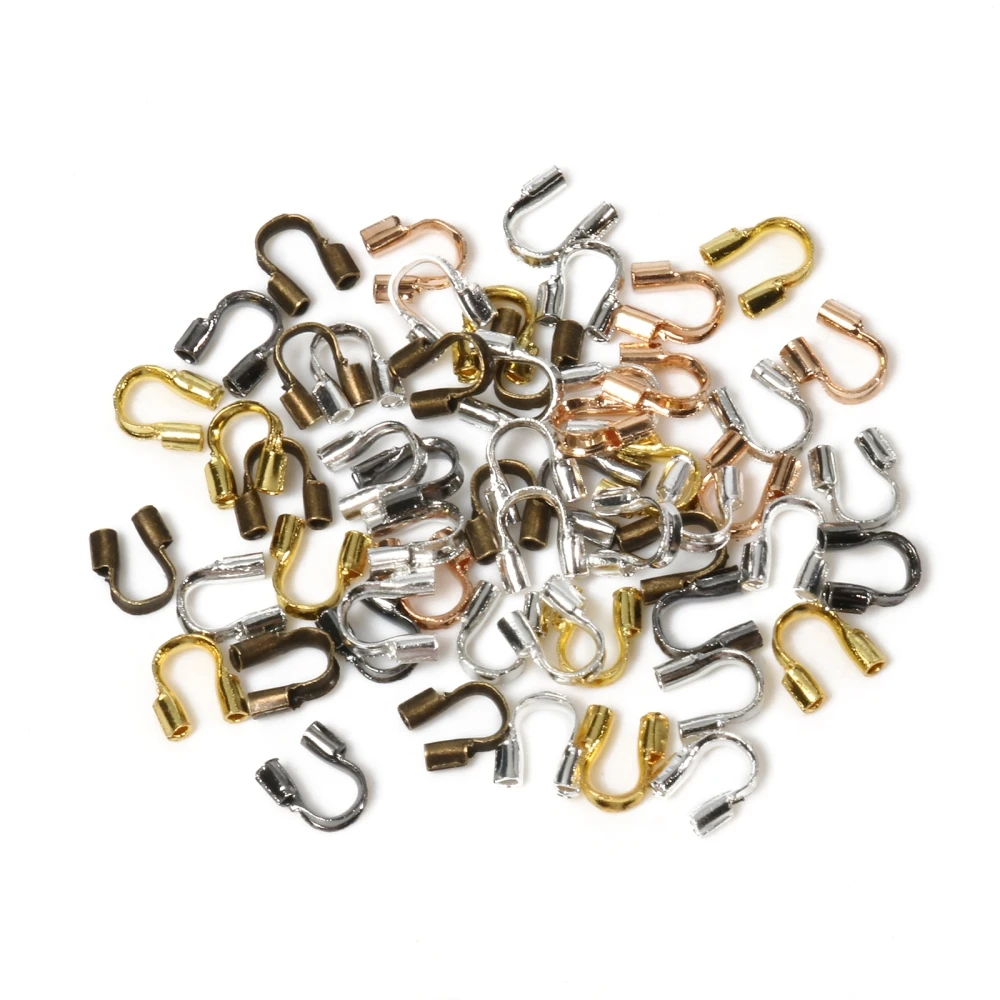 500pcs-4-5-4mm-Wire-Guard-Guardian-Protector-Loops-U-Shape-Clasps ...