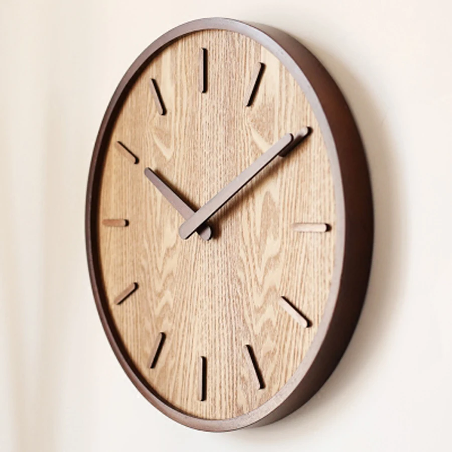 Reloj de pared de madera de bambú grande creativo, y moderno diseño ...