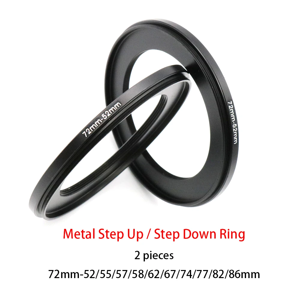 2-pieces-Metal-Step-Up-Step-Down-Ring-Filter-Adapter-Ring-72-52-55-57 ...
