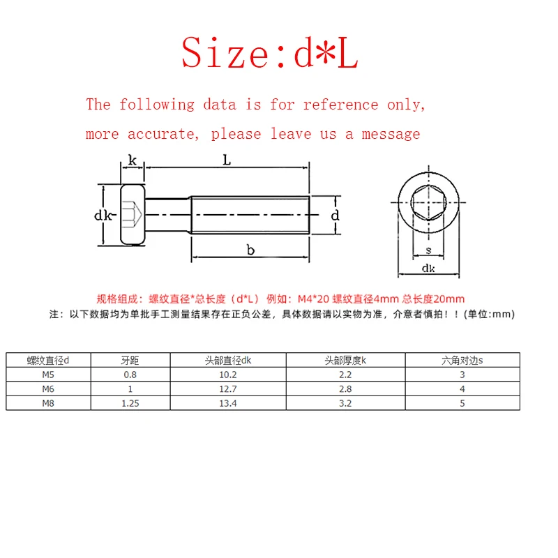VIS,M6-50mm(5PCS)--Vis À Tête Plate Hexagonale M6 M8 En Acier ...