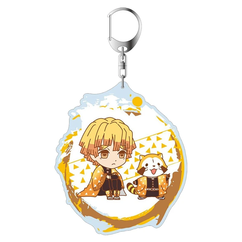Demon Slayer Cute Anime Keychain Acrylic Blade Of Ghost Kawaii Key ...