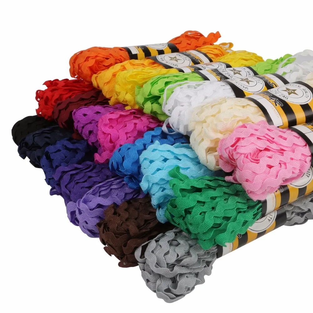 Cinta-de-terileno-Multicolor-accesorio-de-encaje-Ric-Rac-Zig-Zag ...