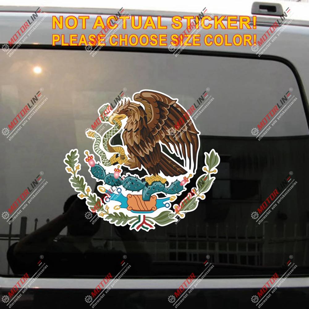Coat-of-arms-of-Mexico-Mexican-eagle-Decal-Sticker-Car-Vinyl-Reflective ...