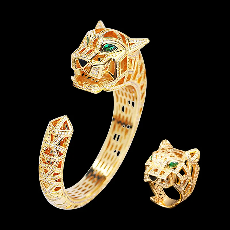 Wedding Jewelry Leopard Ring | Wedding Jewelry Set Leopard | Leopard ...