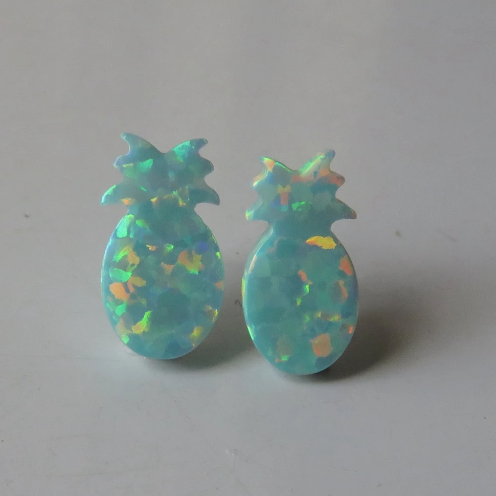 20pc/lot 8x14mm Pineapple Opal Synthetic Fruit Pineapple Opal Stone ...