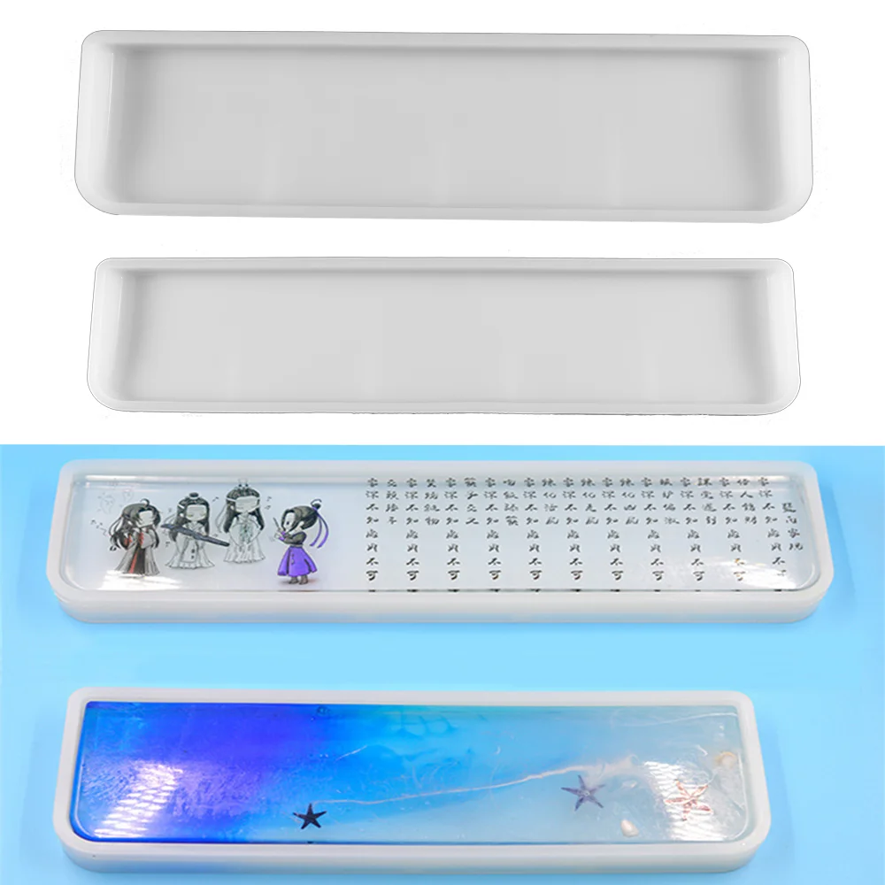 2 Sizes Keyboard Tray Silicone Molds UV Epoxy Mold Computer PC ...