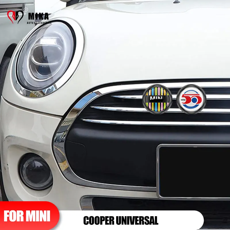 For-Mini-F55-F56-F60-R55-R56-R60-Cooper-Front-Grill-Decals-Emblem-Metal ...