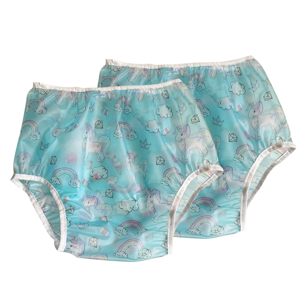 2-Packs-Erwachsene-Baby-Wasserdichte-Hose-ABDL-PVC-Windel-Inkontinenz ...