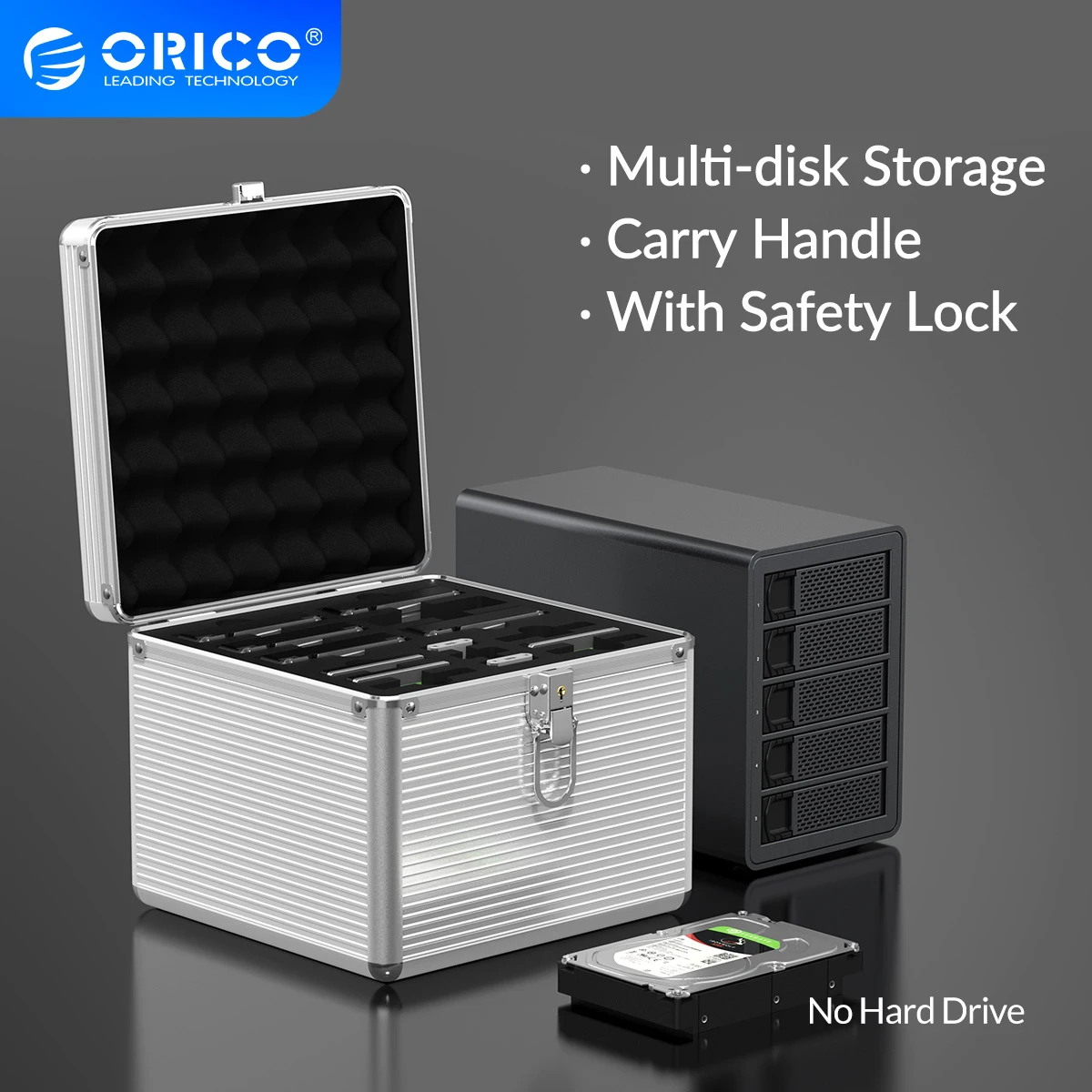 ORICO-5-10-15-Bay-3-5-Hard-Drive-Aluminum-HDD-Protector-Box-with ...