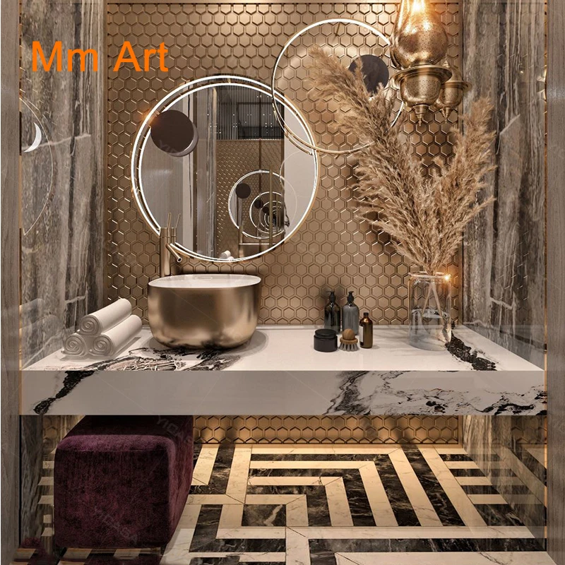 High-end-luxury-style-bathroom-vanity-for-hotel-project-marble-design ...