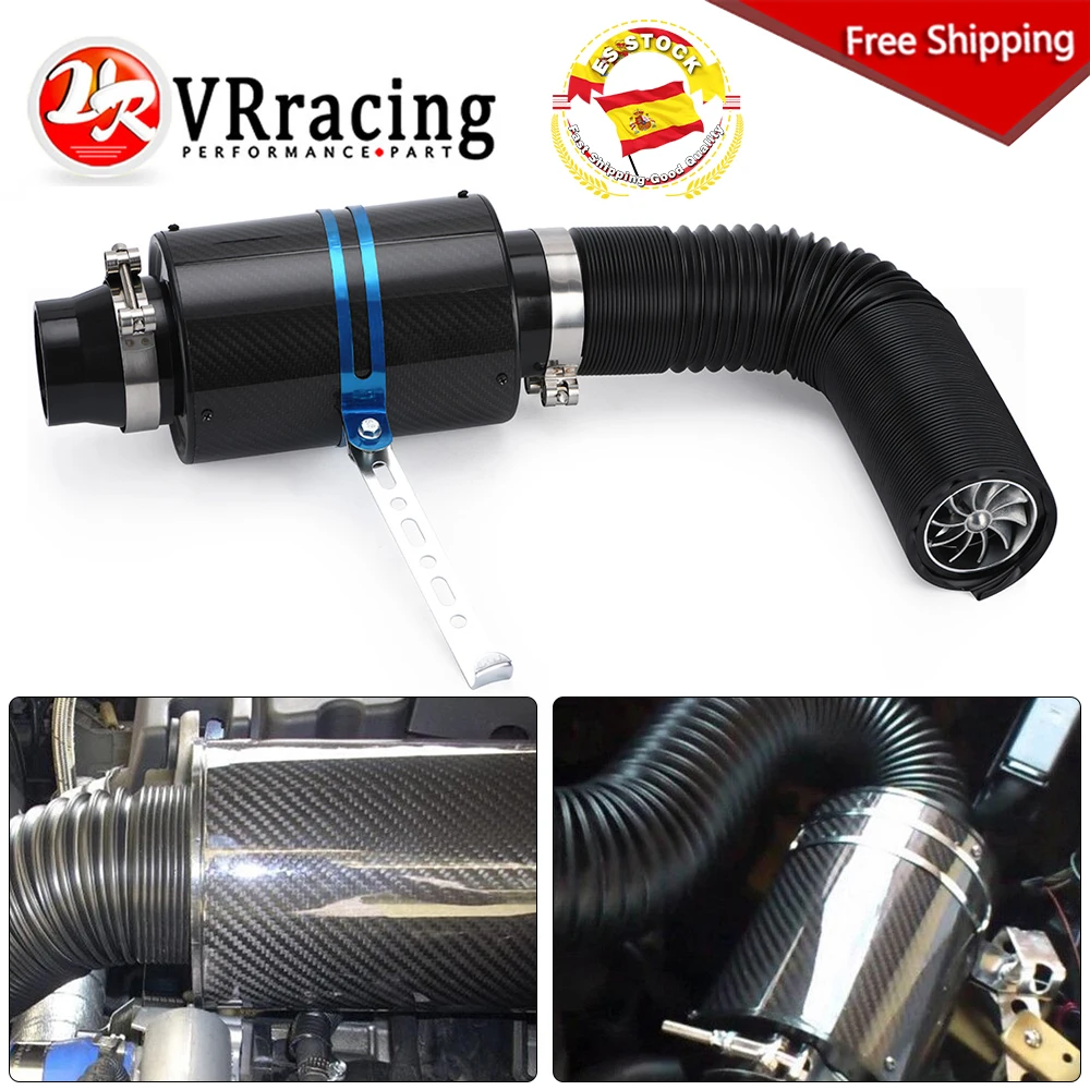 Air-Filter-Induction-Kit-Car-Cold-High-Flow-Ducting-Intake-Admission ...