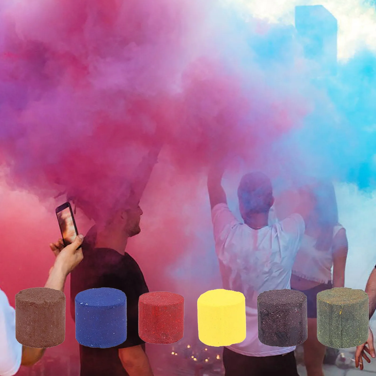 Color Smoke Bomb Photography