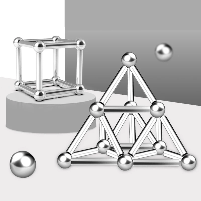 Magnetic Balls & Sticks Magnetic Building Blocks Designer Construction ...