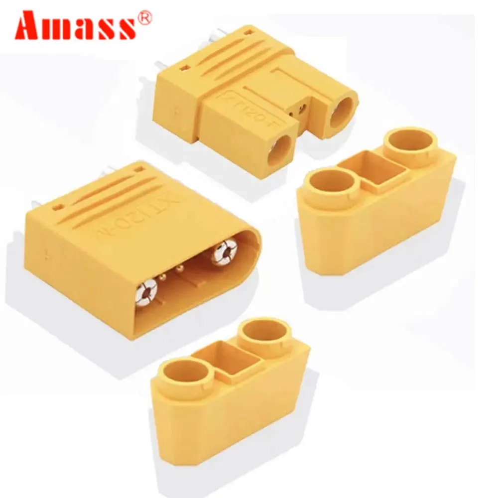 Amass-XT120-60A-Large-Current-Plug-Lipo-Battery-Connecting-Adapter-Controller-Joint-Connector ...