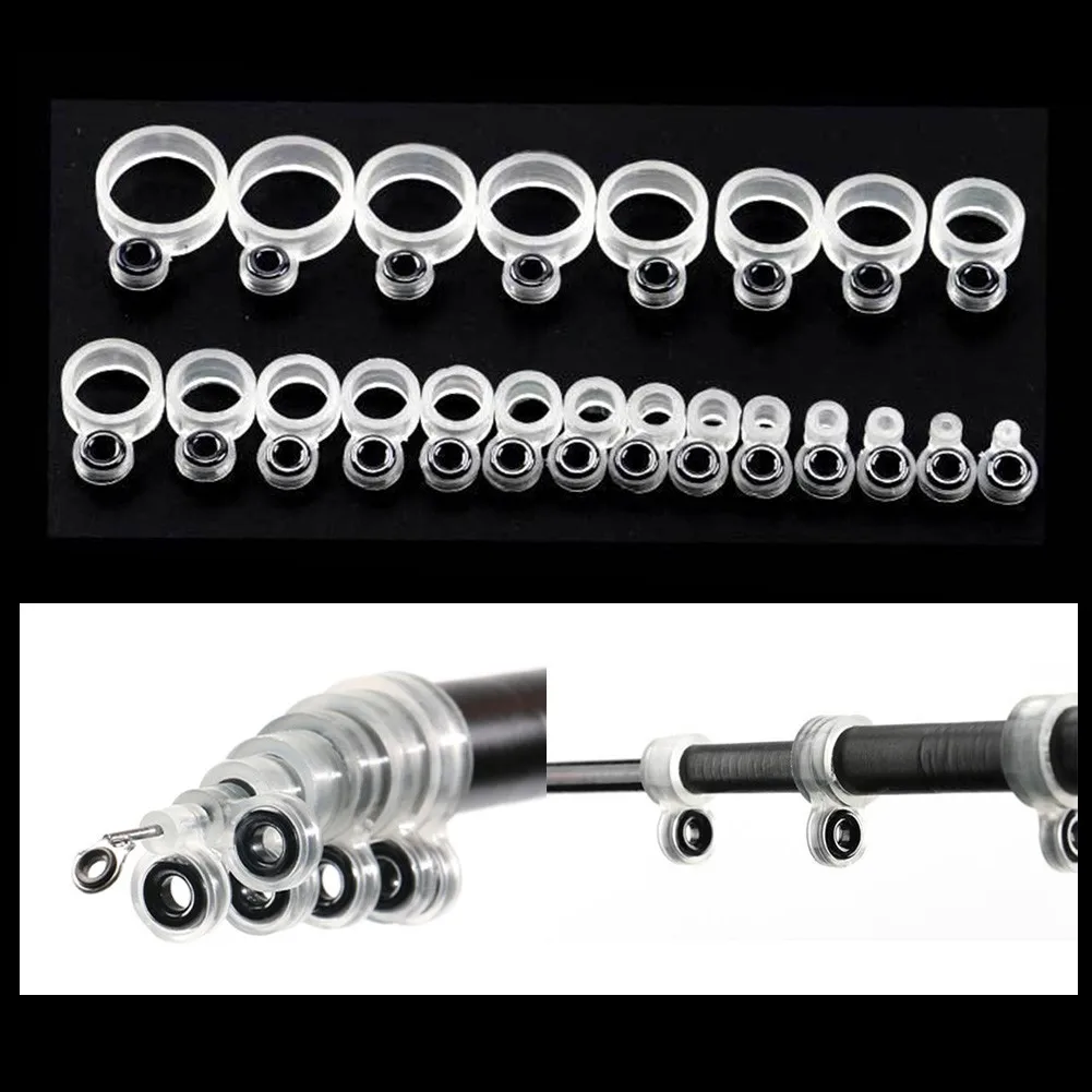 14-22Pcs-Silicone-Fishing-Rod-Guide-Wire-Ceramic-Ring-Tip-Repair-Kit ...