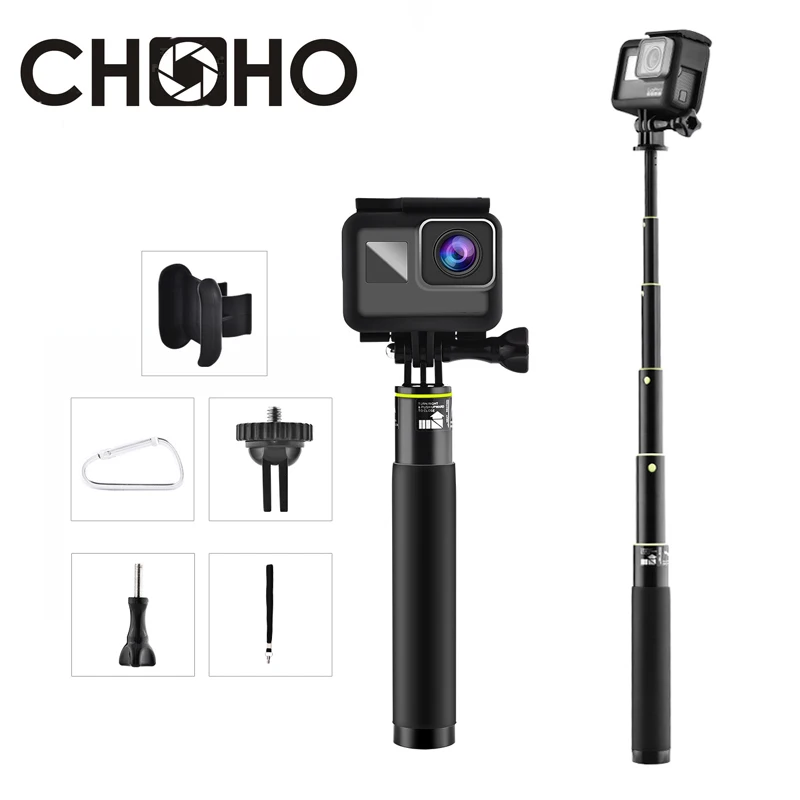 For Go Pro Stick Self Selfie Sticks Selphie Handheld Extendable ...