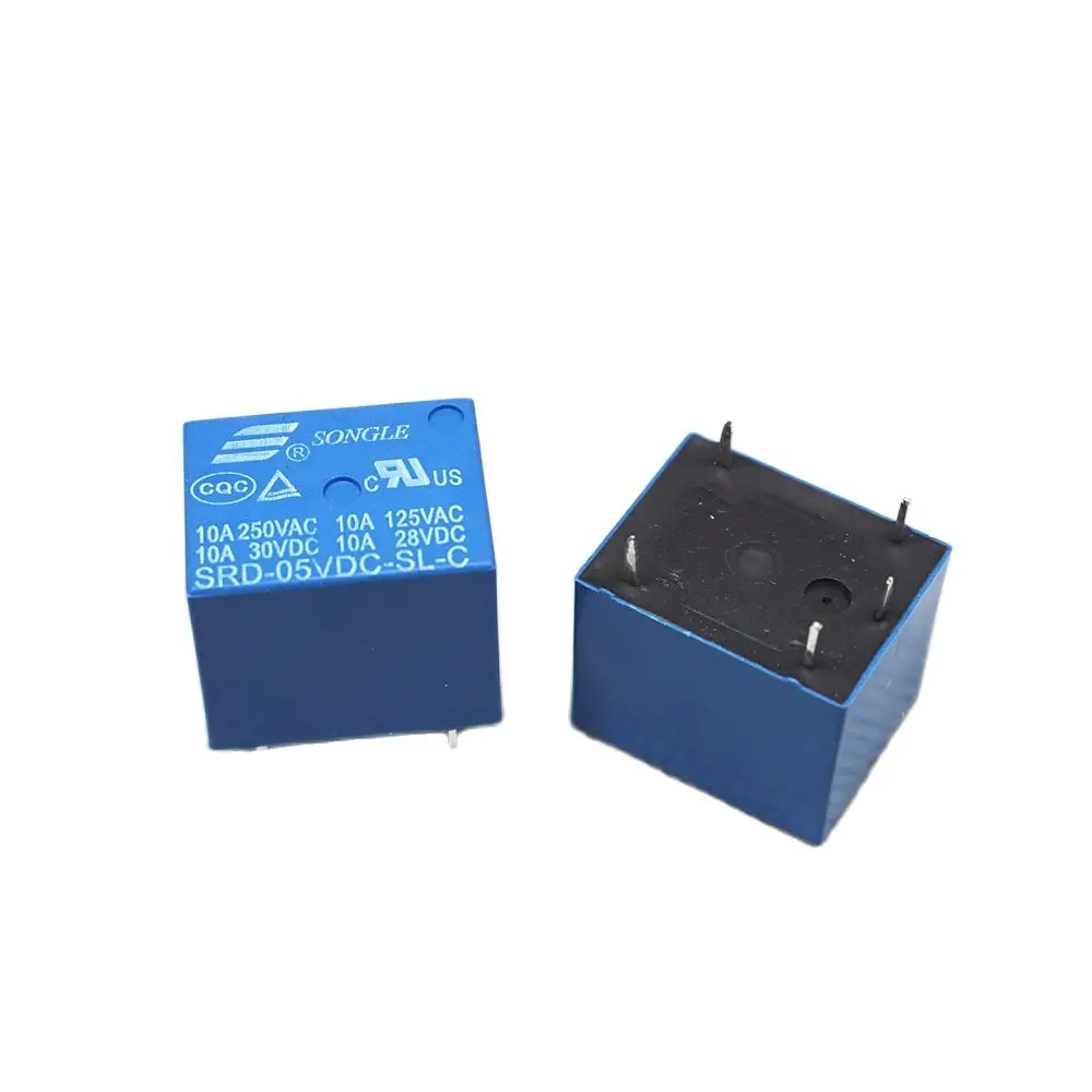 10PCS SRD-05VDC-SL-C Relay T73 5PIN 10A 5V SONGLE SRD-5VDC-SL-C DC 5V ...