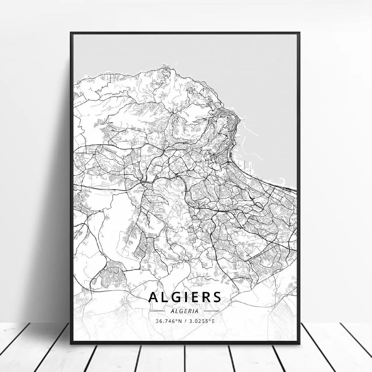 Printable Map Of Algeria