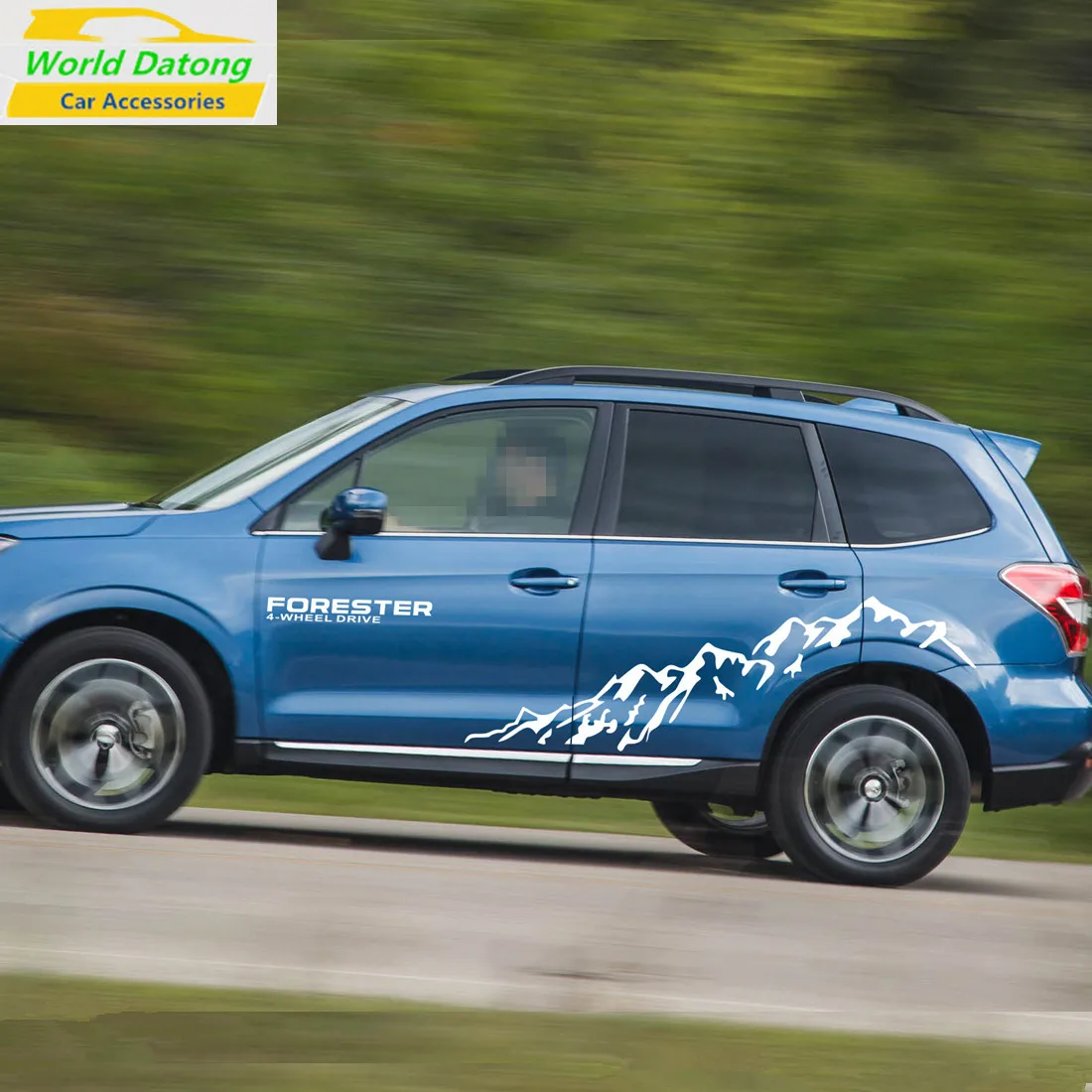 For Subaru Forester 4-wheel Drive Mountain Sport Vinyl Decal Car ...