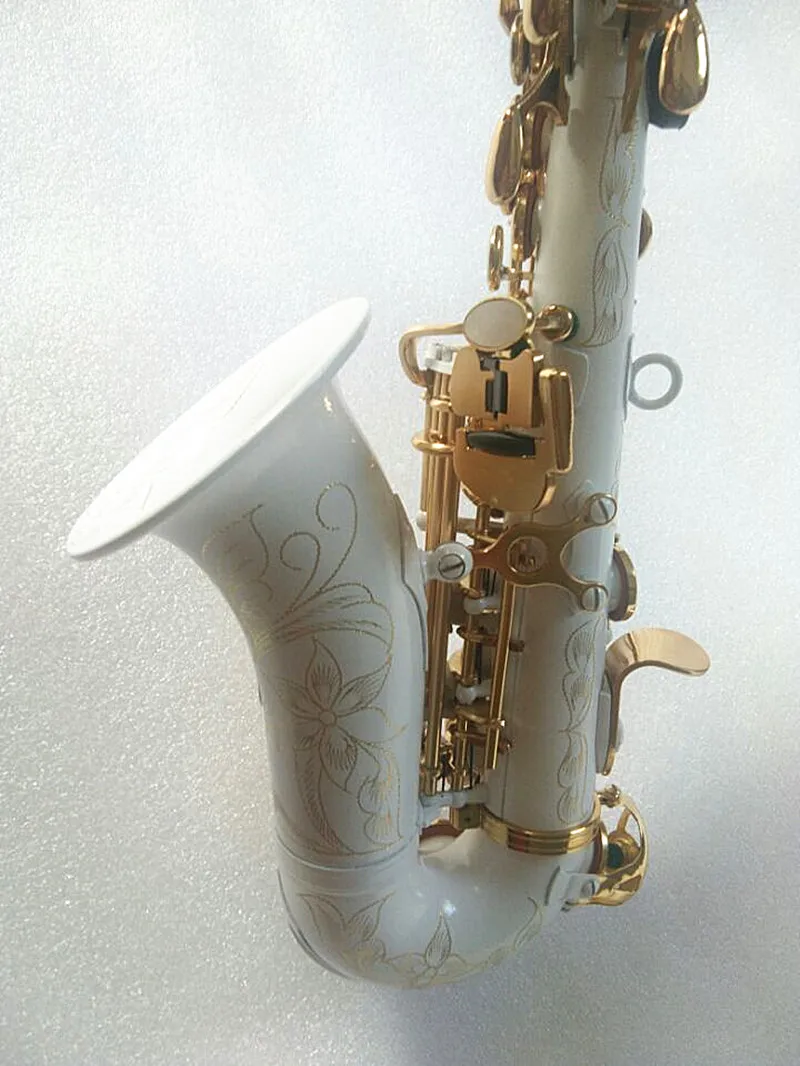 New High Quality Soprano Saxophone White Saxophone Curved Soprano Sax ...