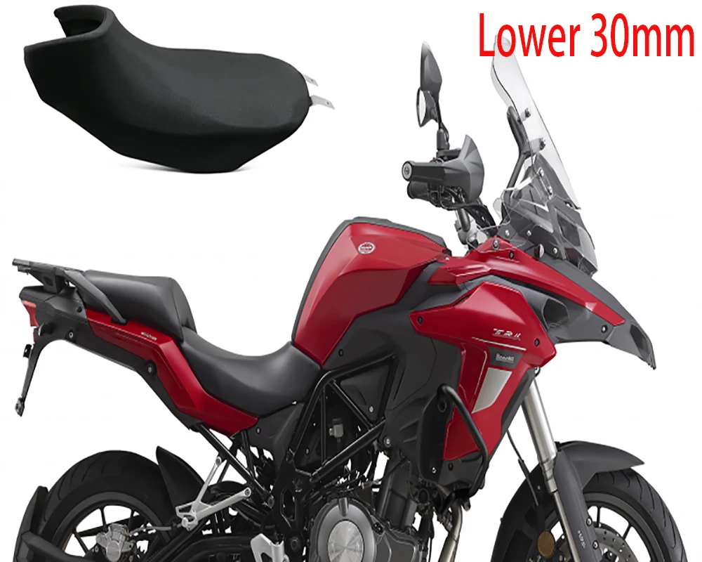 Benelli TRK502 TRK502X 라이더 하부 시트 안장 높은 시트 안장 높은 30mm 시트 안장 쿠션 패드 시트 쿠션 ...