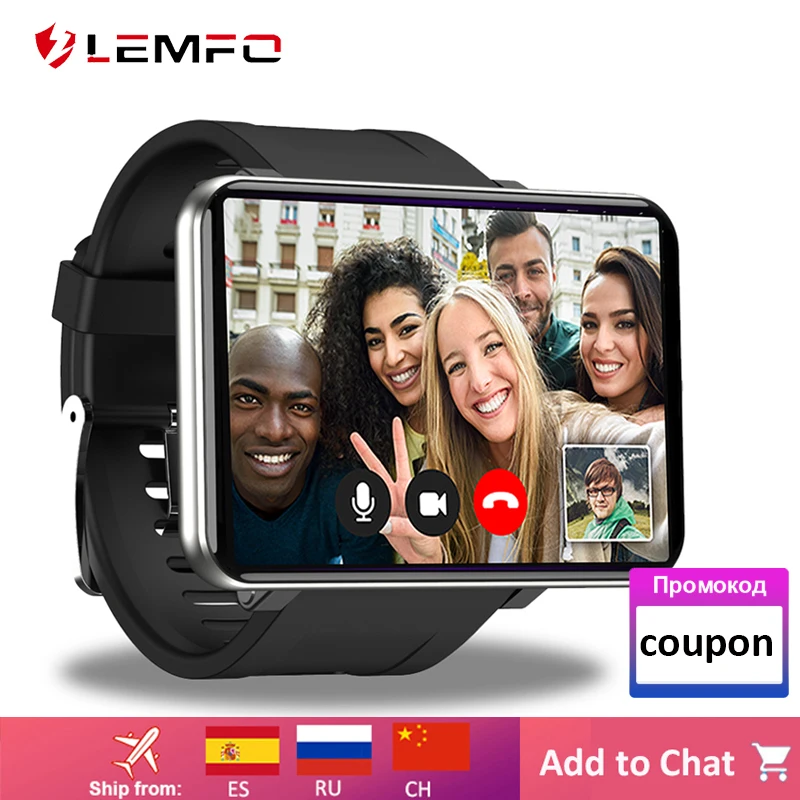 LEMFO LEMT 2.86 인치 4G 스마트 워치 안드로이드 7.1 3GB 32GB 블루투스 Smartwatch 5MP 카메라 ...