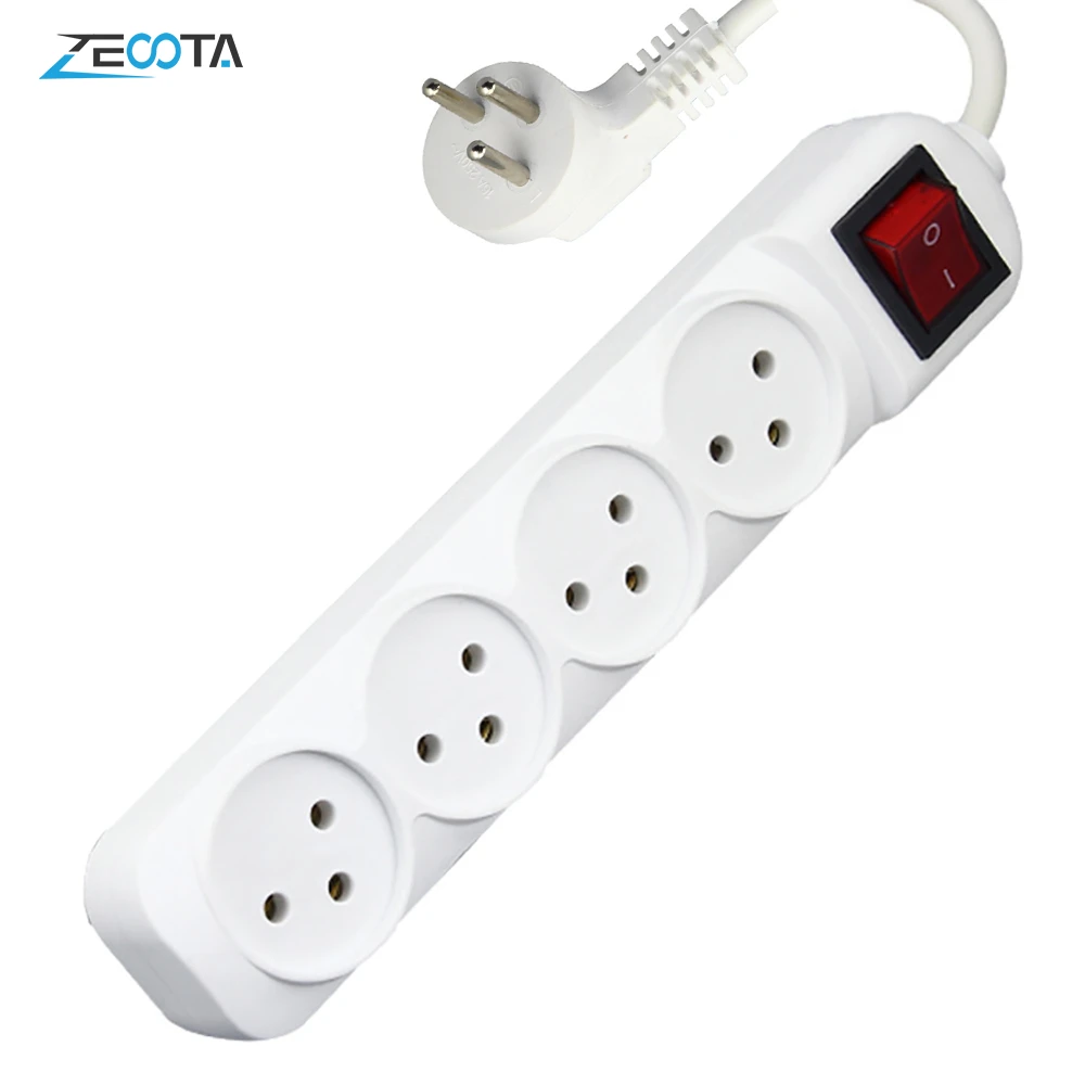 Power Strip Israel Plug Outlets 4 Way Ac Electric Switched Sockets 16a ...
