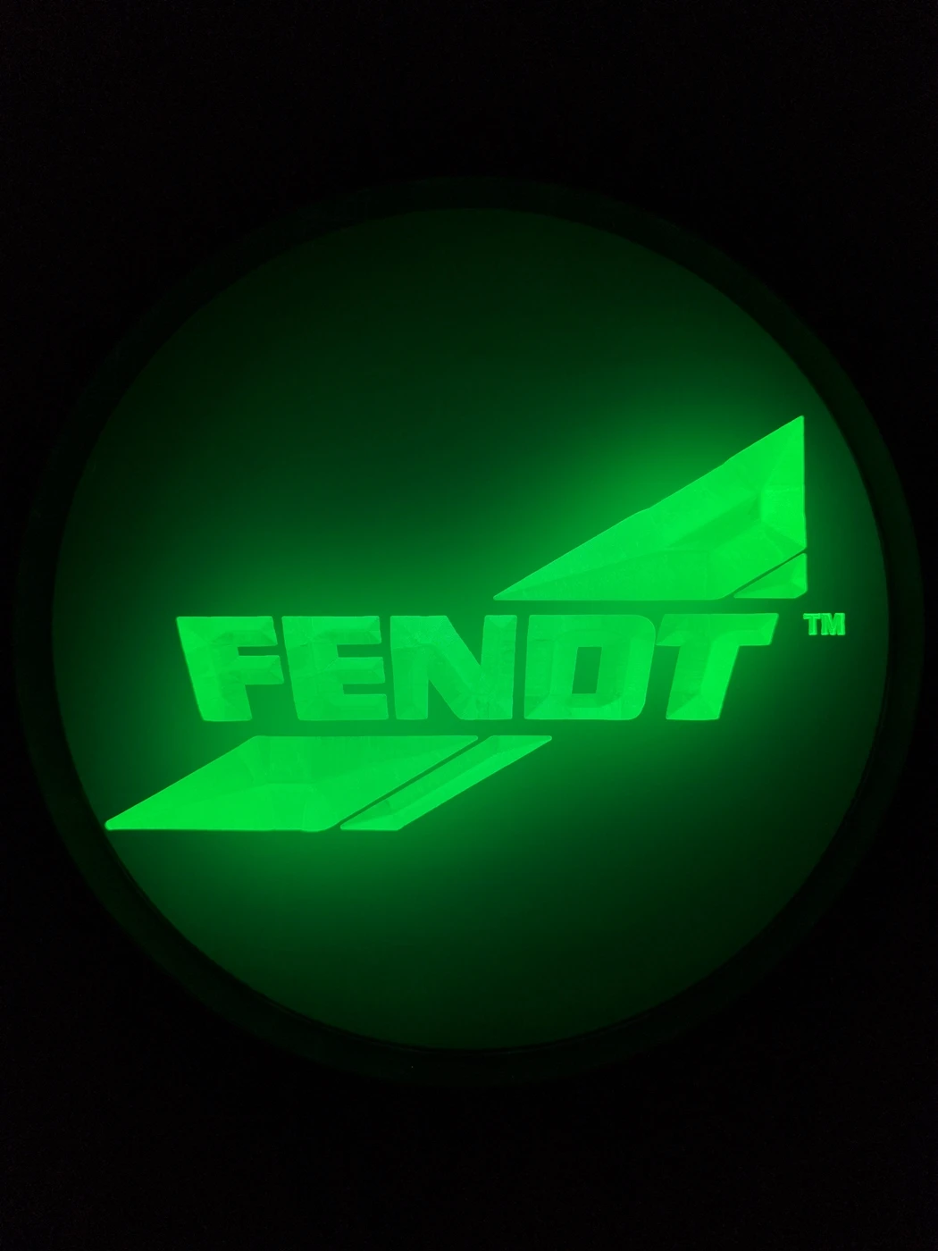 FENDT 3D ILLUMINATING LED GREEN NEON PLATE 12 VOLTS 10 WATTS ￡13.10 ...