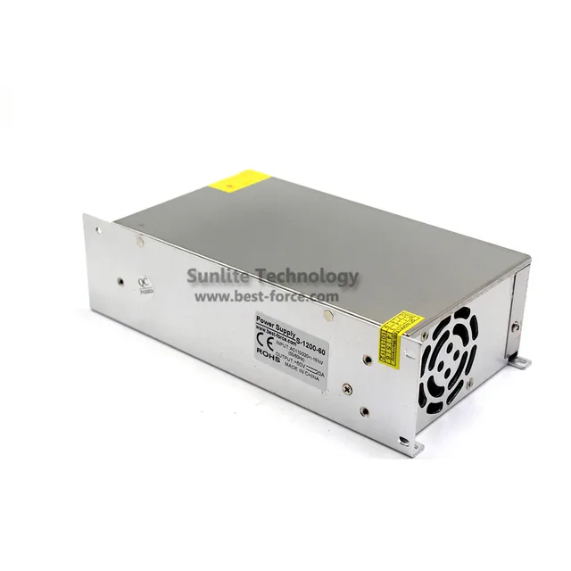1200W 60V 20A Egyetlen Kimenetelű Kapcsoló Tápegység Transformers 220V ...