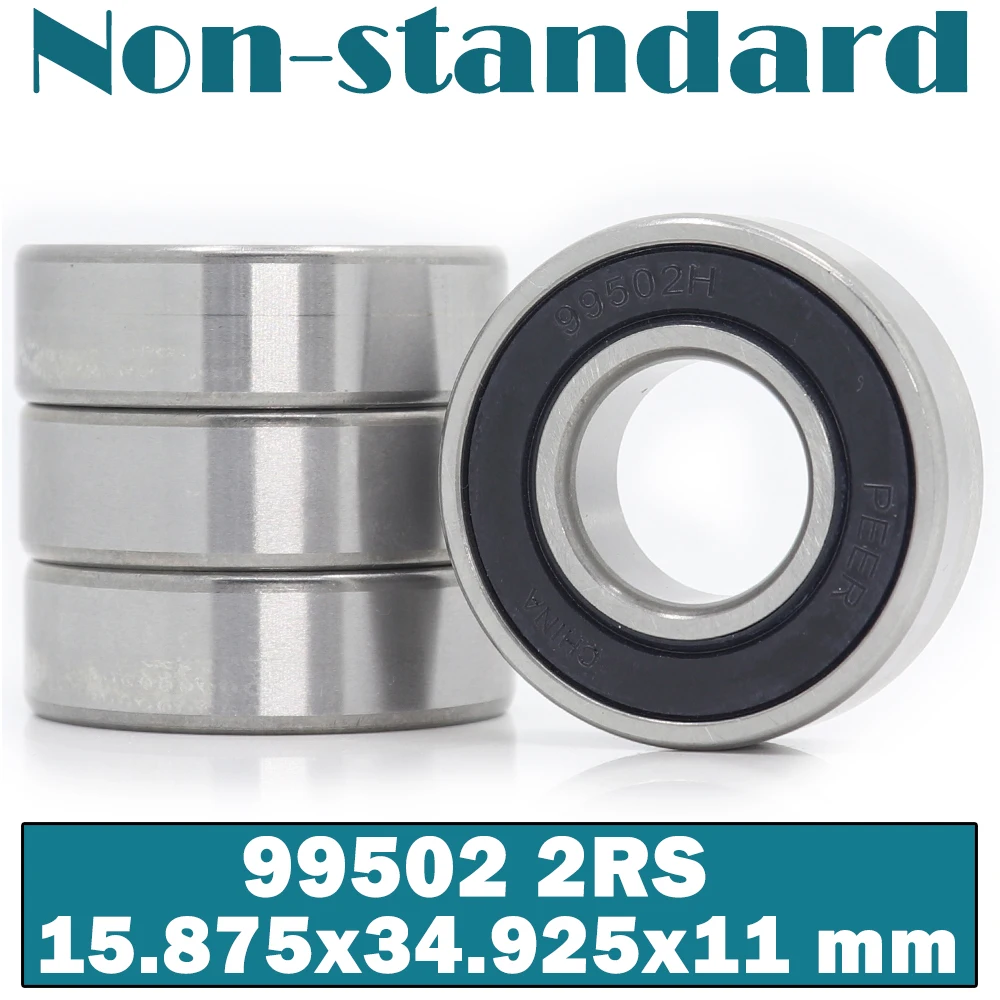 95502 2RS Bearing 15.875*34.925*11 mm ( 4 PCS ) Inch Ball Bearings ...