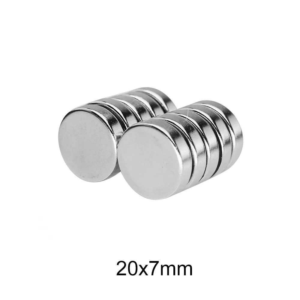 2-5-10-20-30PCS-20x7-mm-Strong-Powerful-magnets-NdFeB-20mm-X-7mm-Round ...
