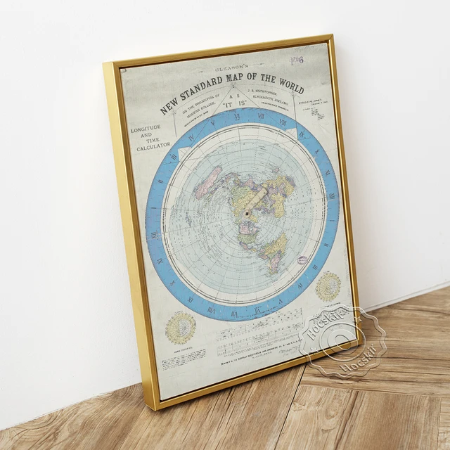 Ancient Flat Earth Maps Flat Earth Map Vintage Medieval Map Poster ...