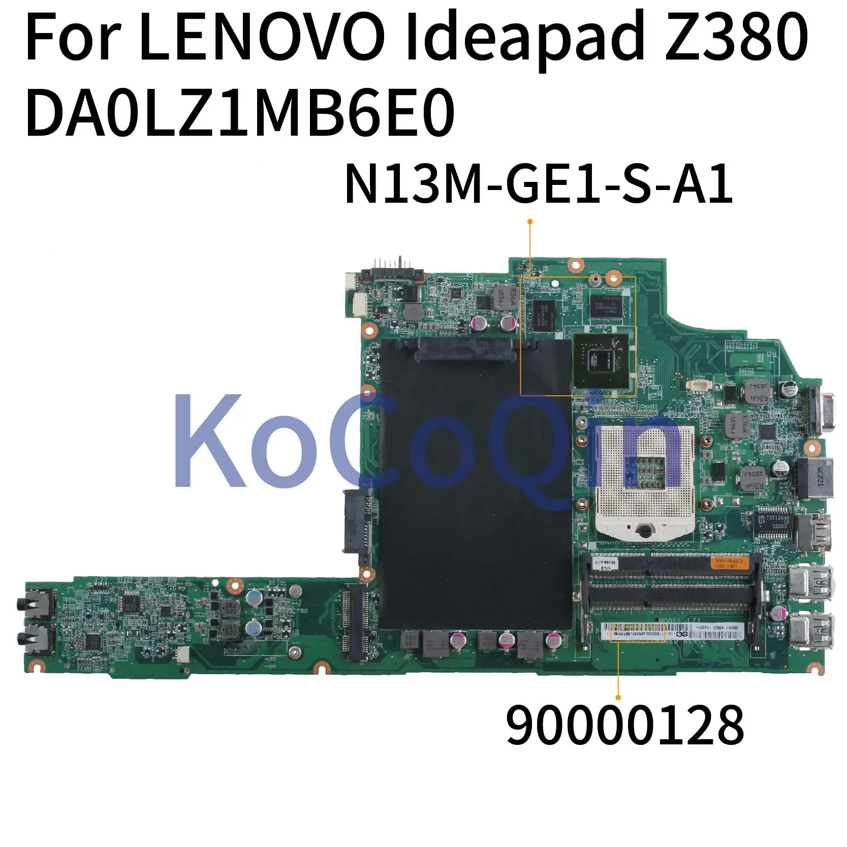 KoCoQin 노트북 마더보드 LENOVO Ideapad Z380 GT610M 메인보드 DA0LZ1MB6E0 90000128 ...