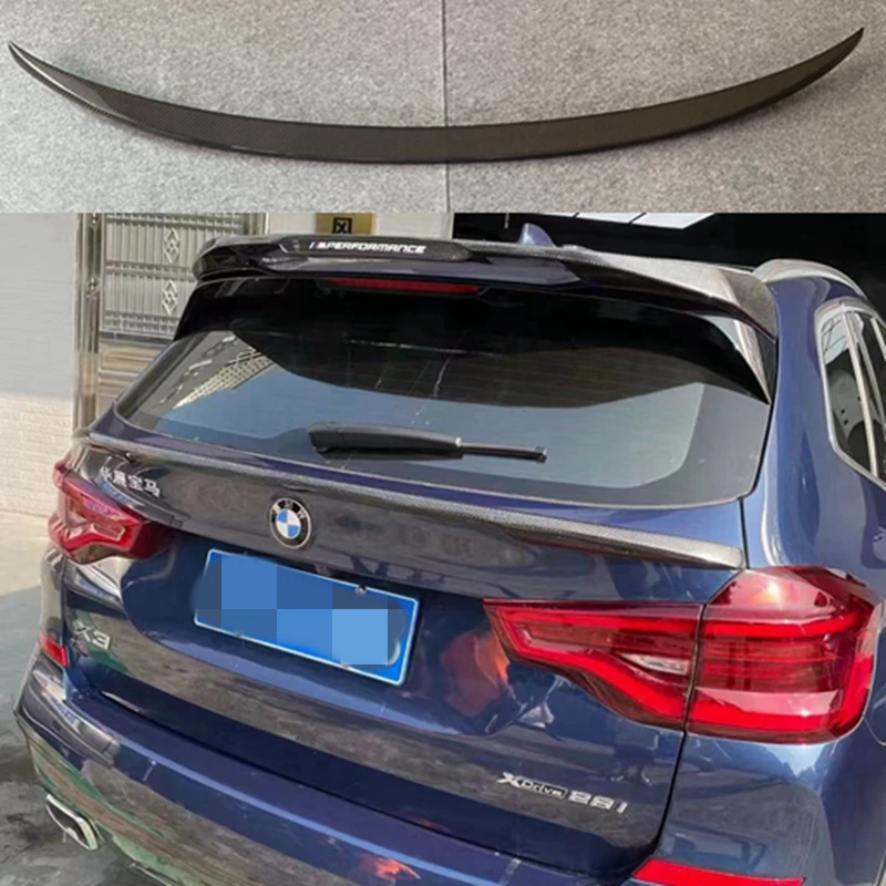 For Bmw X3 G01 High-quality Real Carbon Fiber And Black Rear Spoiler ...