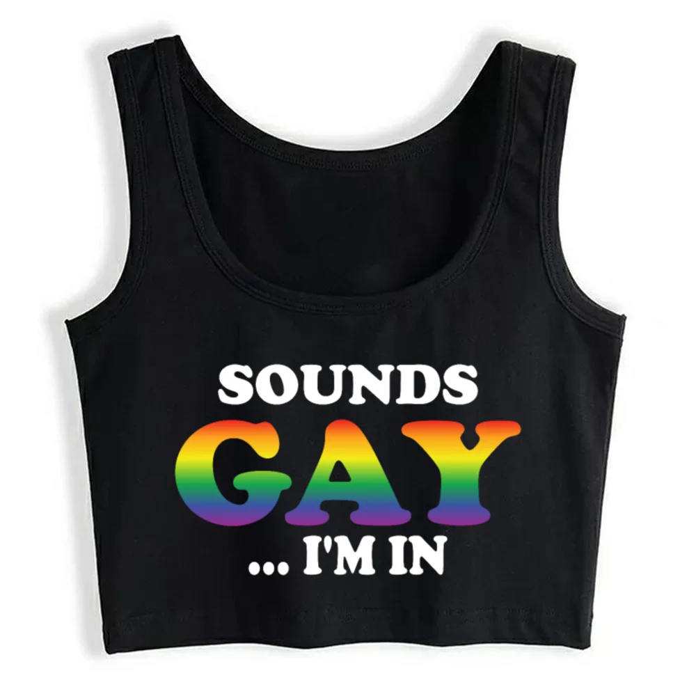 Top corto para mujer, camiseta sin mangas para lesbiana, Bisexual, Lgbt ...